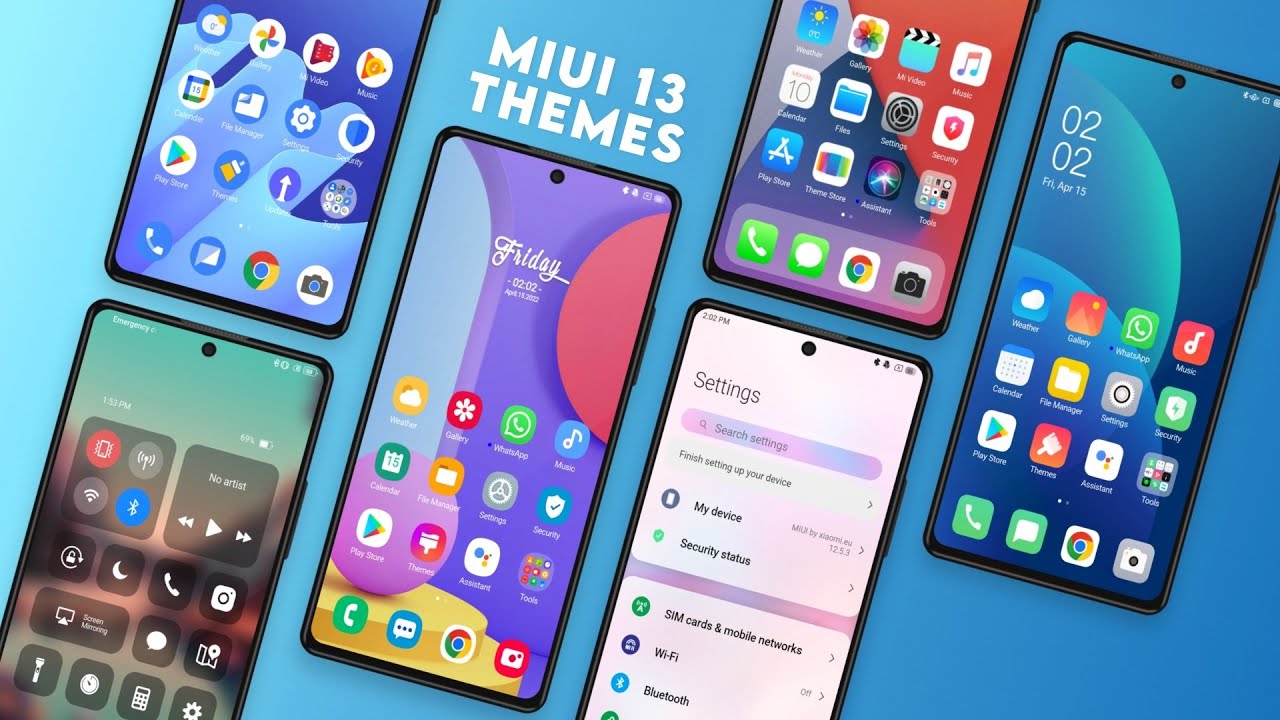 Best TOP 7 MIUI 13 Premium Themes | Boot Animation | New Widgets | Lock ...