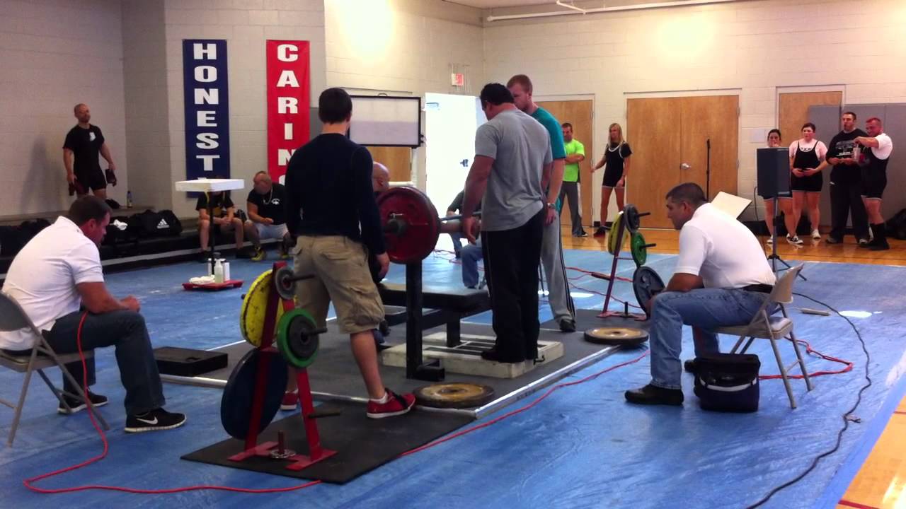 Tom Priest 365 bench press @ 165 2011 USPF MA state powerlifting meet ...