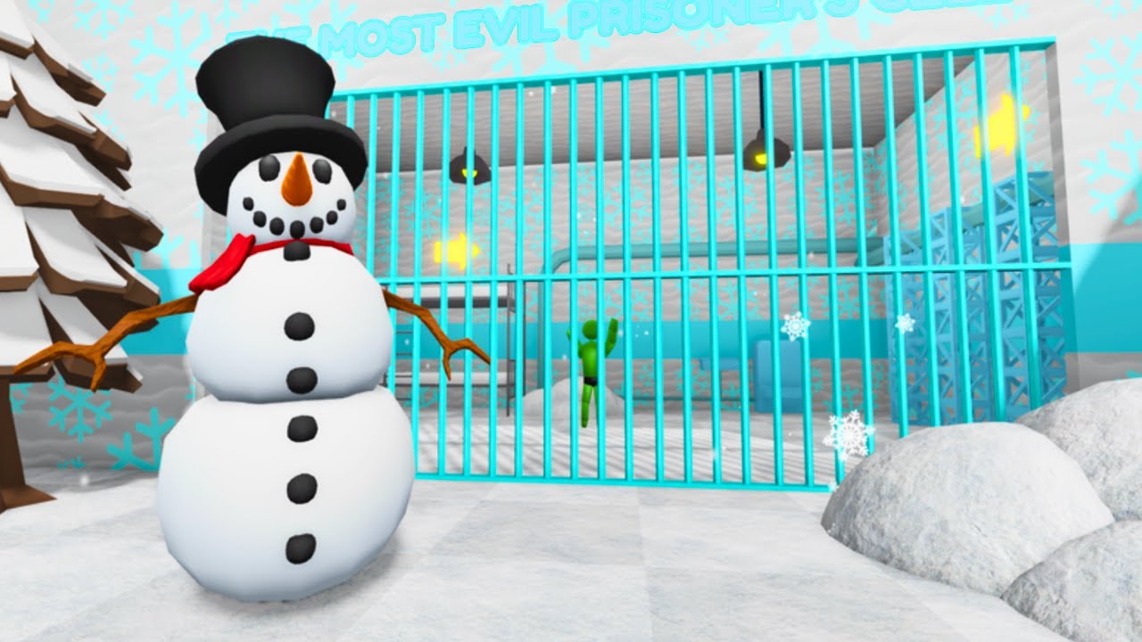 Snowman Barry Prison Run | Roblox Obby #roblox #scaryobby #obby - YouTube