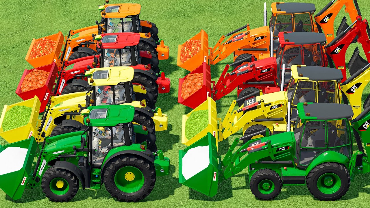 JOHN DEERE & JCB & STRAWBERRY & TOMATO FILLED IN FS22 | FARMING ...