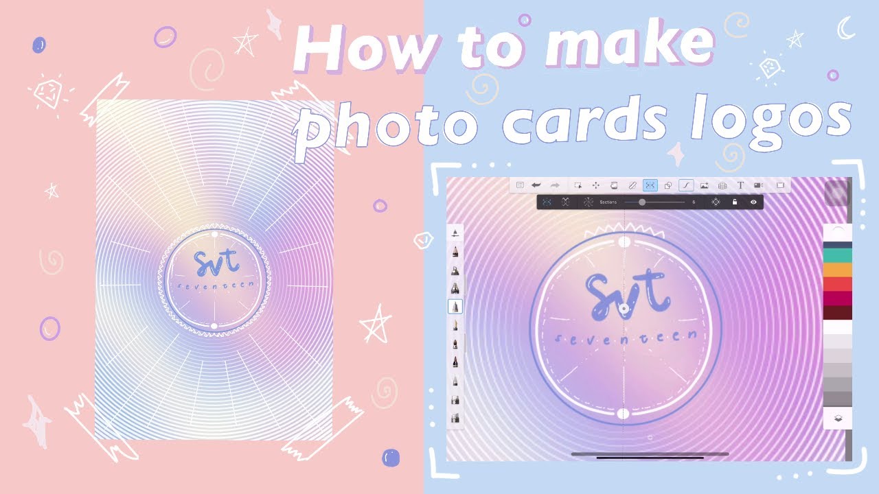 Make your own logo for your photo cards - YouTube