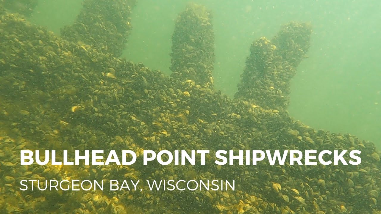 BULLHEAD POINT SHIPWRECKS STURGEON BAY, WI - YouTube