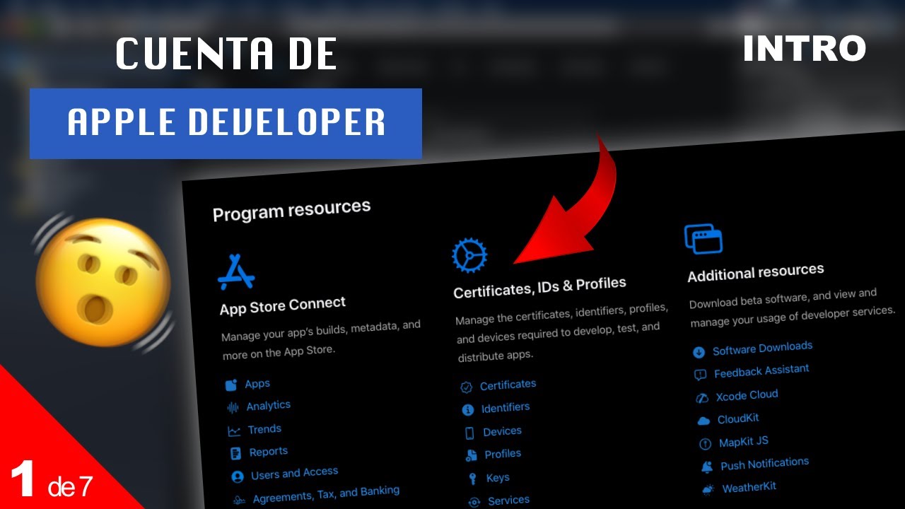 Cuenta Apple Developer - Introducción (1/6) - YouTube