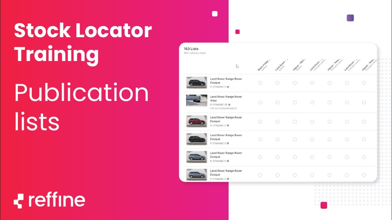 Stock Locator Training | Publication lists - YouTube