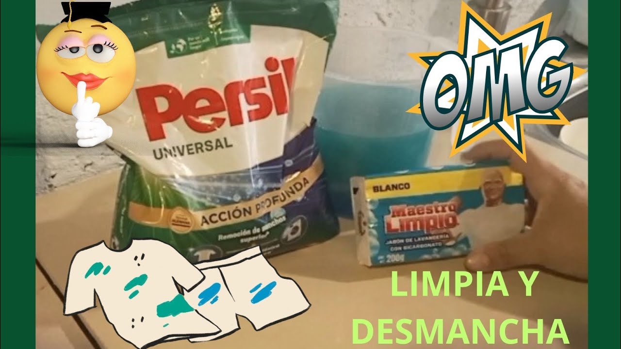 DESMANCHA Y QUITA EL PERCUDIDO DE TU ROPA BLANCA - YouTube