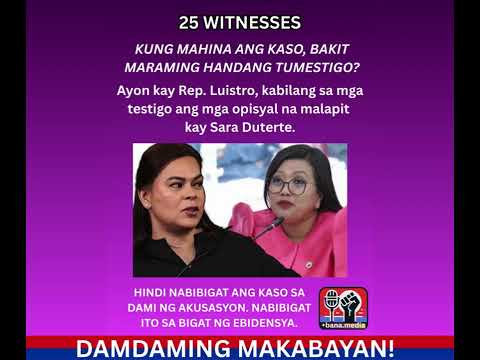 25 WITNESSES