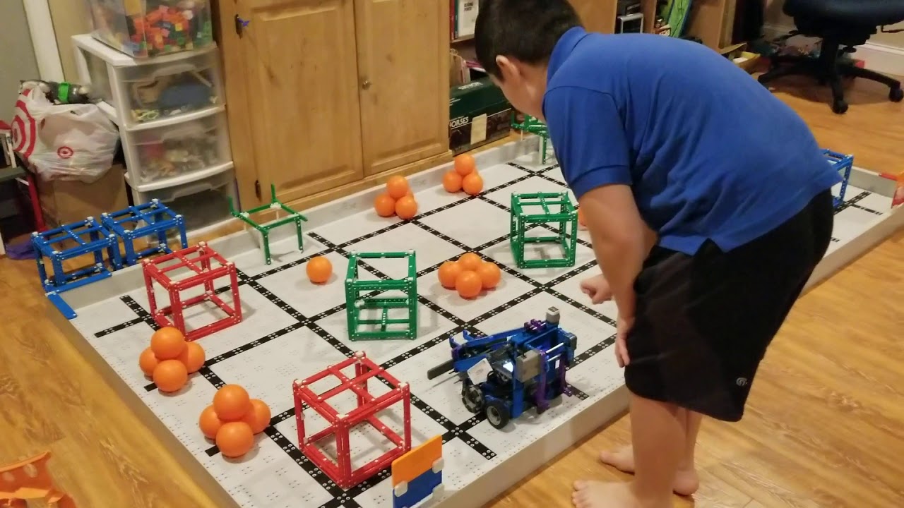 VEX IQ Squared Away Program Skills 40 points - YouTube