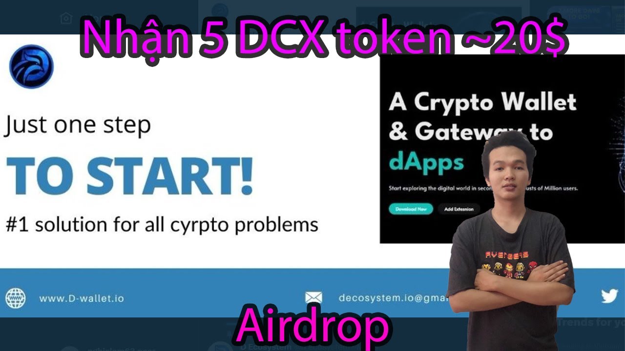 Hướng dẫn tham gia airdrop nhận 5 DCX token ~20$ mạng BSC - YouTube