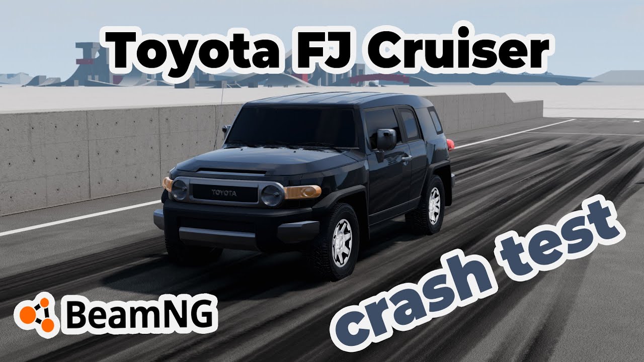 BeamNG Toyota FJ Cruiser Crash Test - YouTube