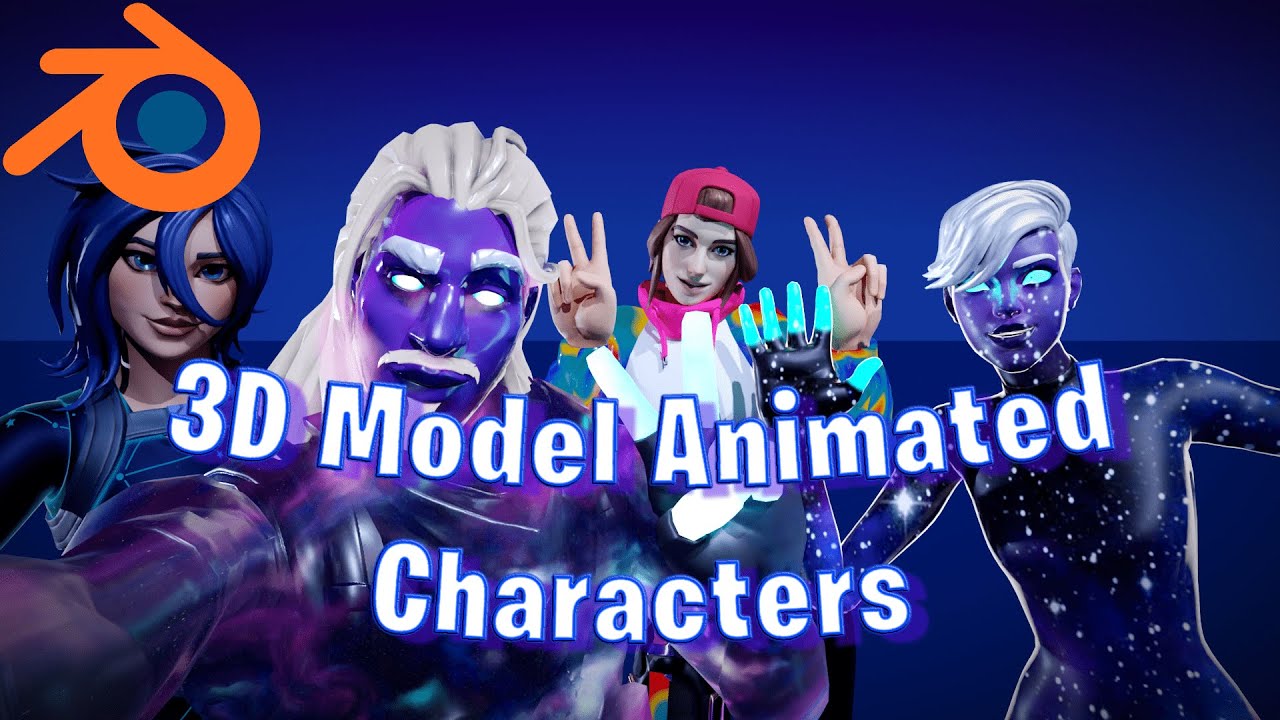 Blender 3D Animated Fortnite Characters | Loserfruit, Galaxy skin ...