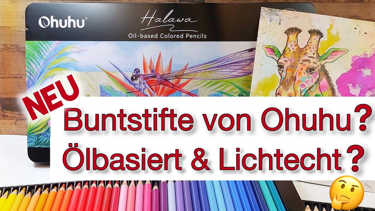 Ohuhu „Halawa“ Colored Pencils - Krass ! - YouTube