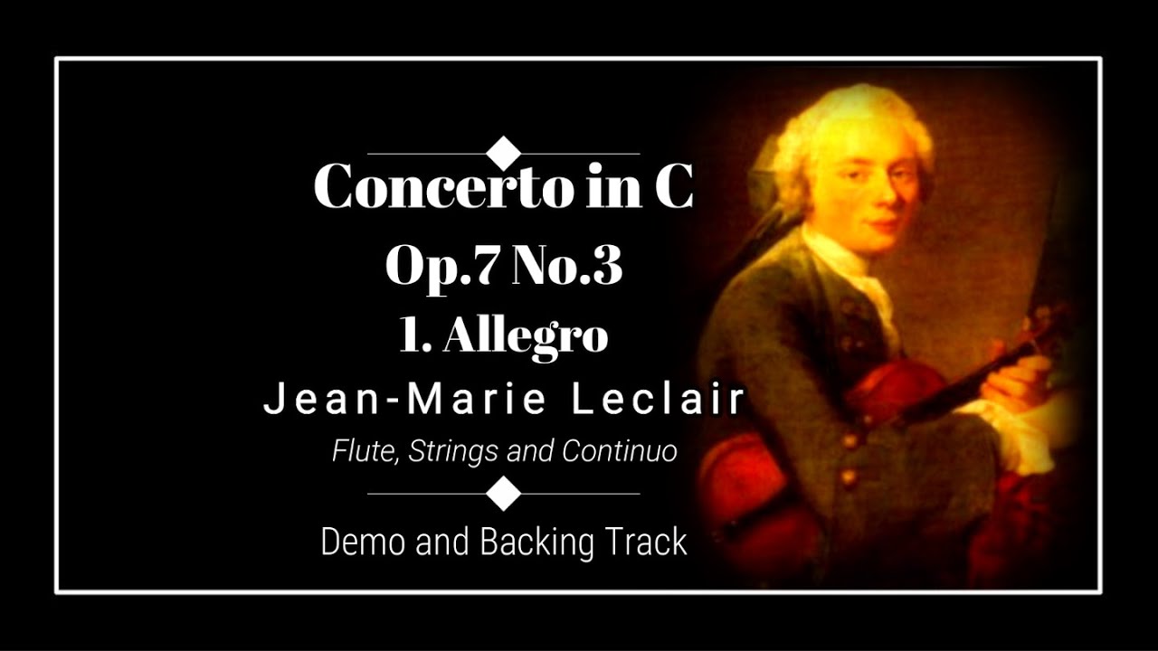 1. Allegro - Concerto No.3 Op.7 - Jean-Marie Leclair - Demo and Backing ...