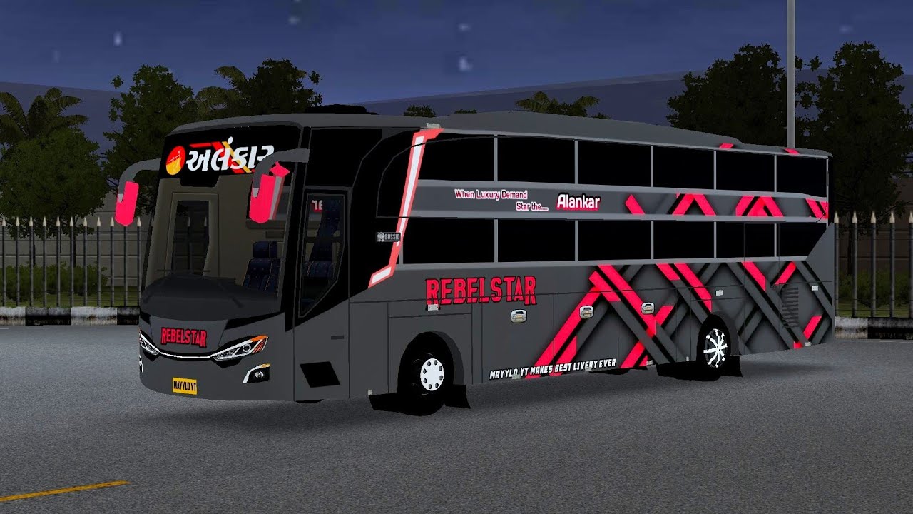 Alankar bus livery | MAYYLO YT | bussid | bus simulator indonesia ...
