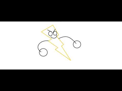 How To Draw Lightning From BFDI On MS Paint - YouTube
