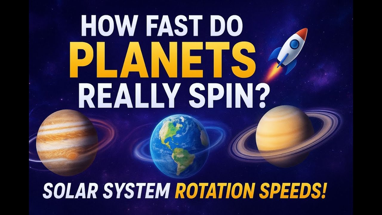 How fast planets are rotating | How Fast Does Each Planet Spin | Speed ...