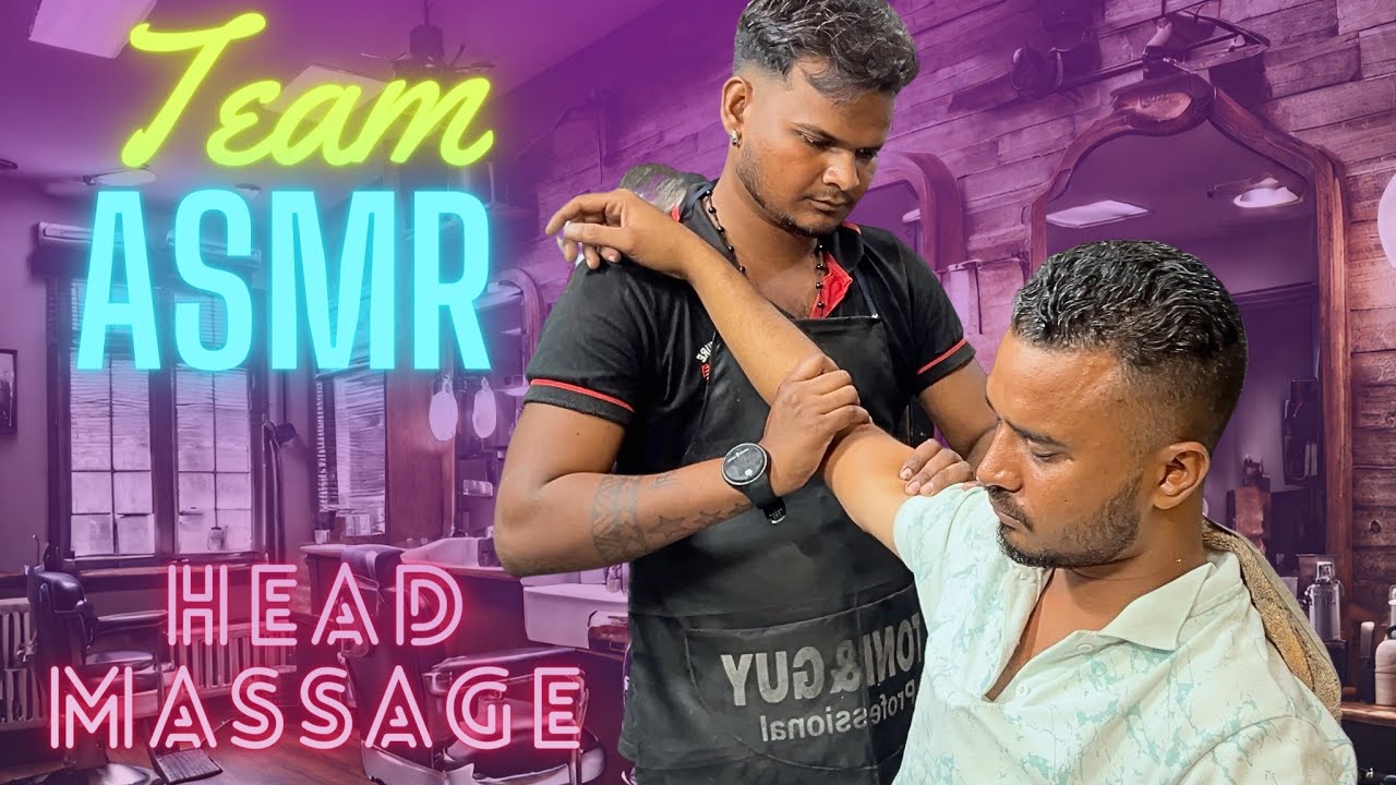 Asmr head massage by young Indian barber | Deep relaxation therapy ...