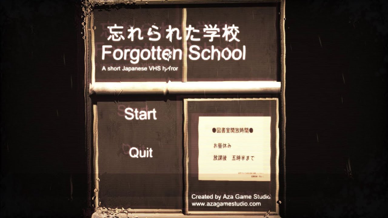 Forgotten School [Horror Game] (No Commentary) - YouTube