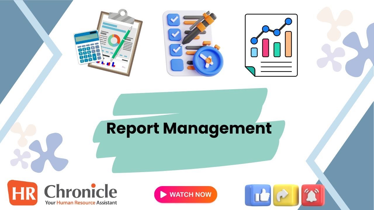 Explanation of Report Management Feature in HR Chronicle. #hrchronicle #hrms #payroll #uae # ...