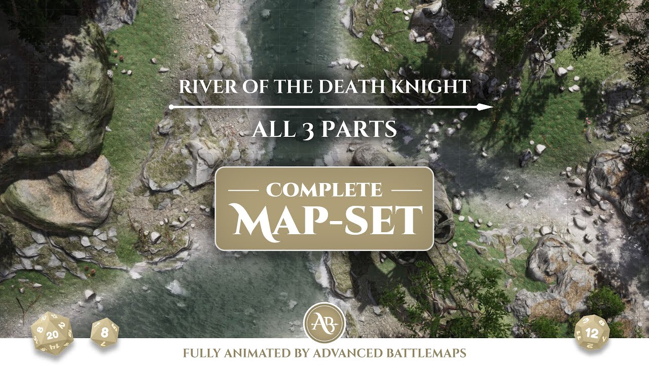 D&D | Pathfinder | River Of The Death Knight - Complete Map-Set ...