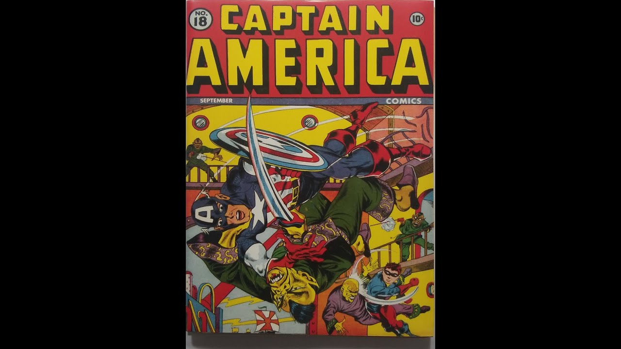 1942 TIMELY Captain America 18 Golden Age Comic Book Classic WWII World ...