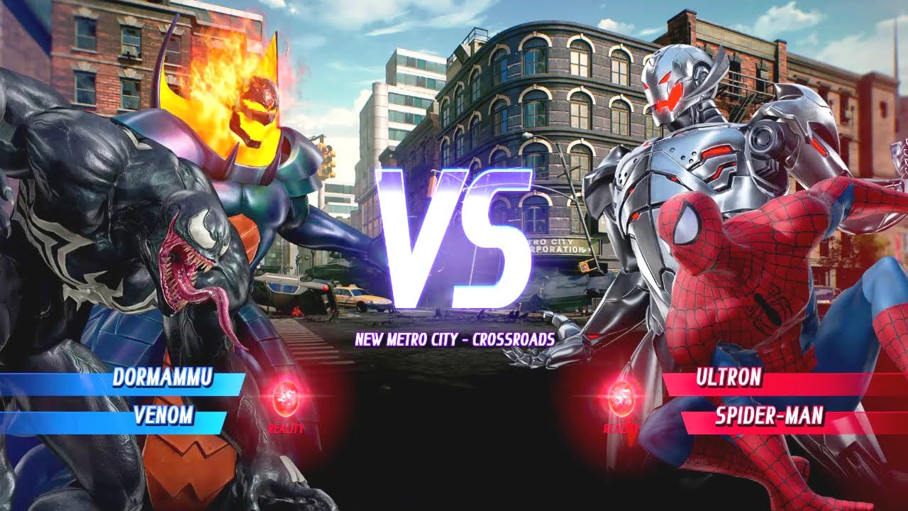 Dormammu & Venom VS Ultron & Spiderman I Marvel vs Capcom Infinite ...