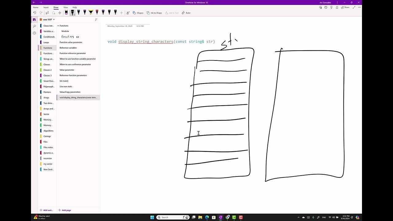 093024 COSC 1337 C++ iterate and replace string - YouTube