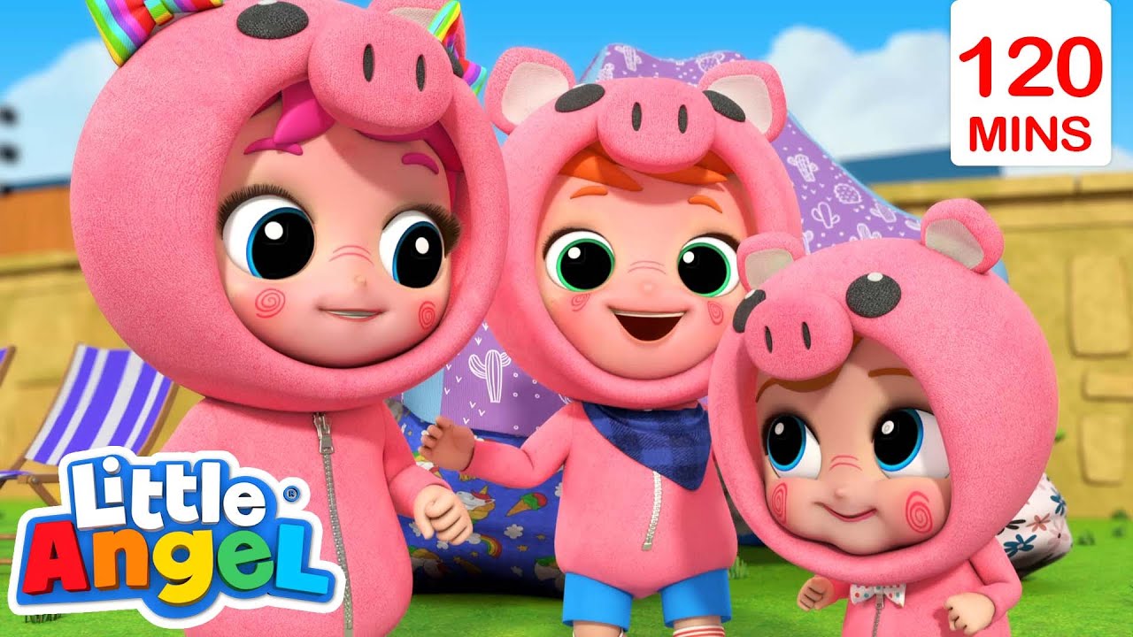 Three Little Pigs | Little Angel | Preschool Songs & Nursery Rhymes ...