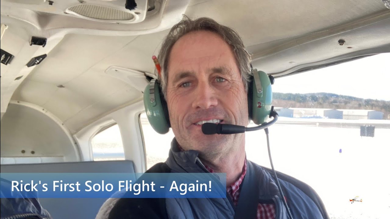 Rick Sykes First Solo Flight - Again! - YouTube