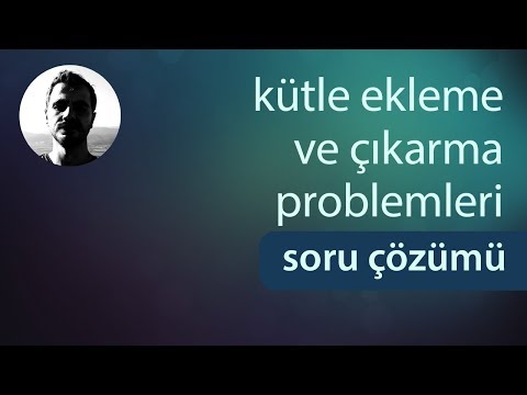 Ağırlık Merkezi - Kütle Çıkarma ve Ekleme Problemleri