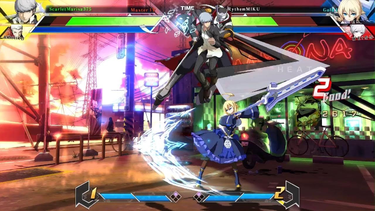 BLAZBLUE CROSS TAG BATTLE - Marisa v RythemMIKU (Match 192) - YouTube