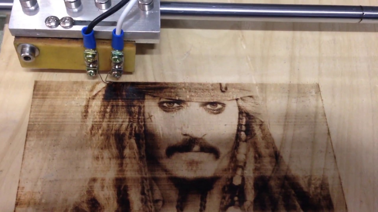 Cnc pyroprinter hornet - YouTube