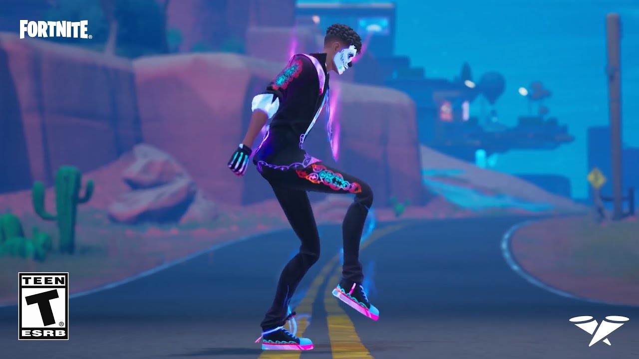TRAILER FORTNITE EMOTE PAS LATÉRAL (SIDE SHUFFLE) - YouTube