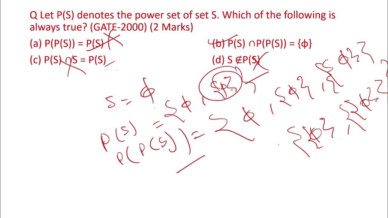 SET THEORY POWER SET || discrete mathematics || DISCRTETE MATHEMATICS || lecture -2 || gate||ugc ...