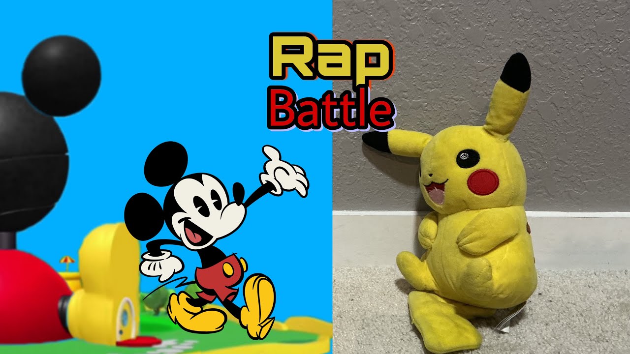Mickey Mouse (Mickey Mouse Clubhouse) vs Pikachu (Pokemon) Rap battle ...