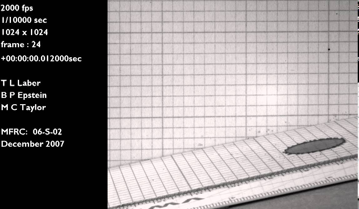 Blood drop falling to a 80 degree target (side view) | Blood Spatter ...