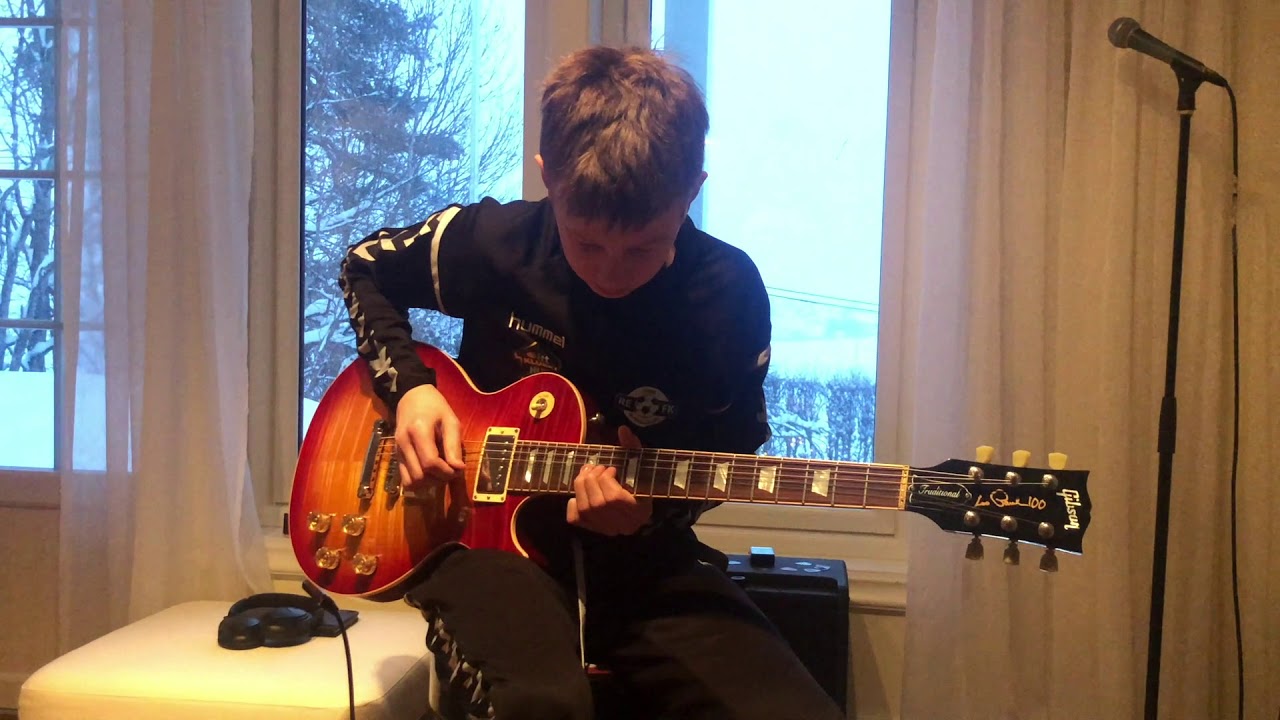 Otto Junior - 13 years old blues jam - YouTube