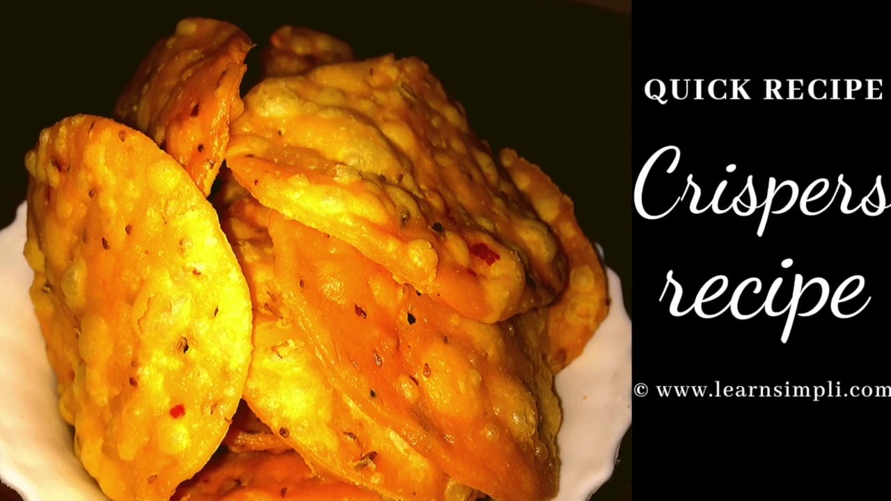 Crispers snack recipe | how to make crispers | crispy snacks recipe ...