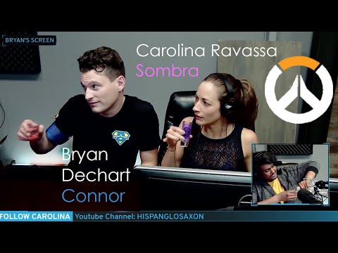 Play Overwatch w/ Sombra & Connor (Carolina Ravassa & Bryan Dechart ...