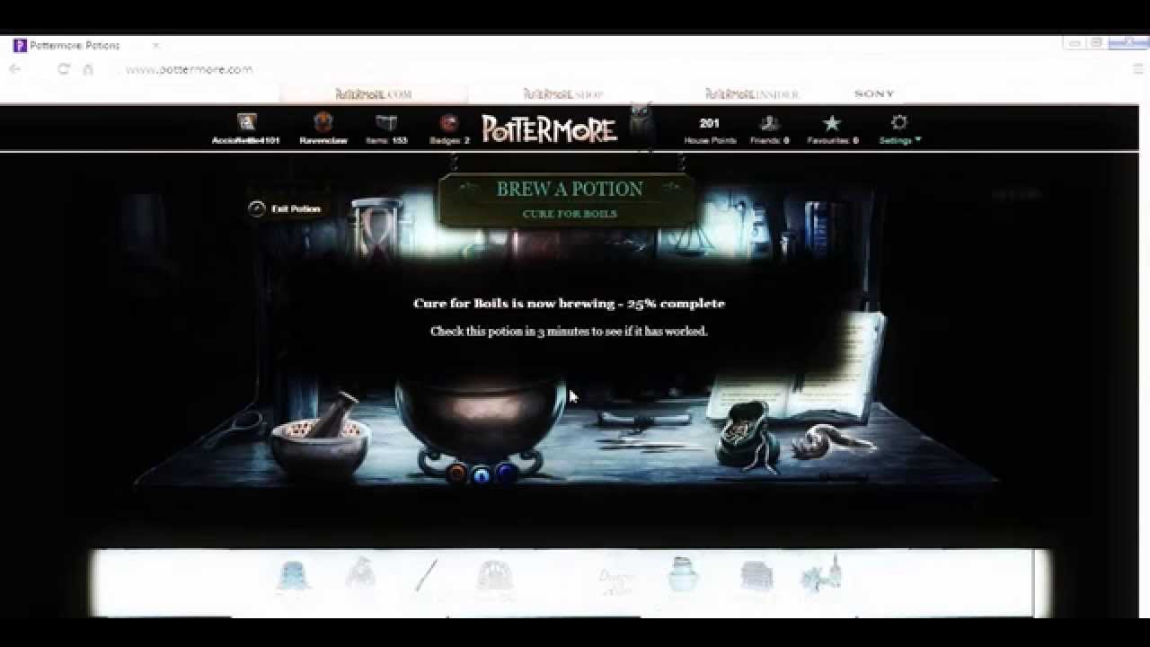 Pottermore - Potion Class - YouTube