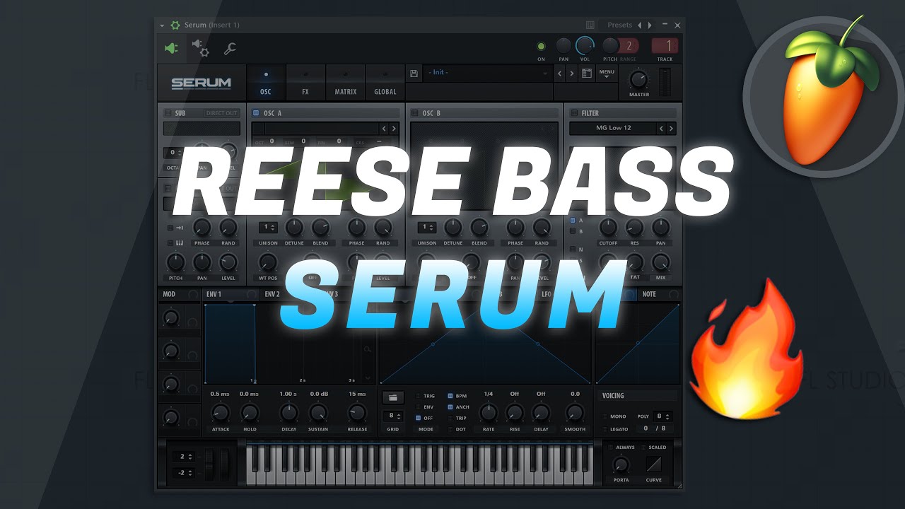 How To Make EASY WARM REESE BASS in Serum Tutorial | FL Studio 20 - YouTube