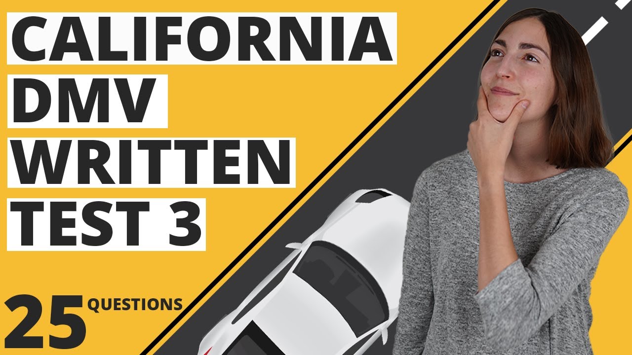 California DMV Written Test 3 2024 (25 Questions with Answers) - YouTube