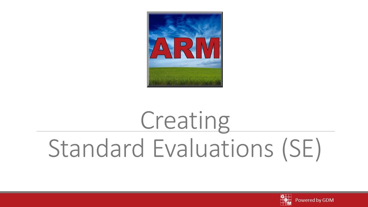 Creating Standard Evaluations (SEs) - YouTube