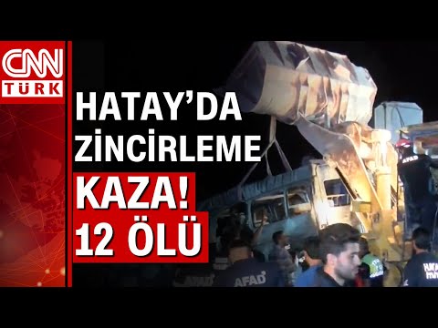 Hatay'da facia! Kontrolden çıkan kamyon kalabalığa daldı: 12 ölü