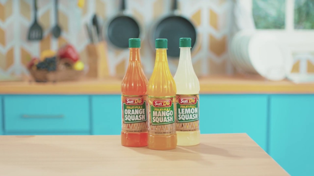 Sundip Squash made from natural fruit pulp - YouTube