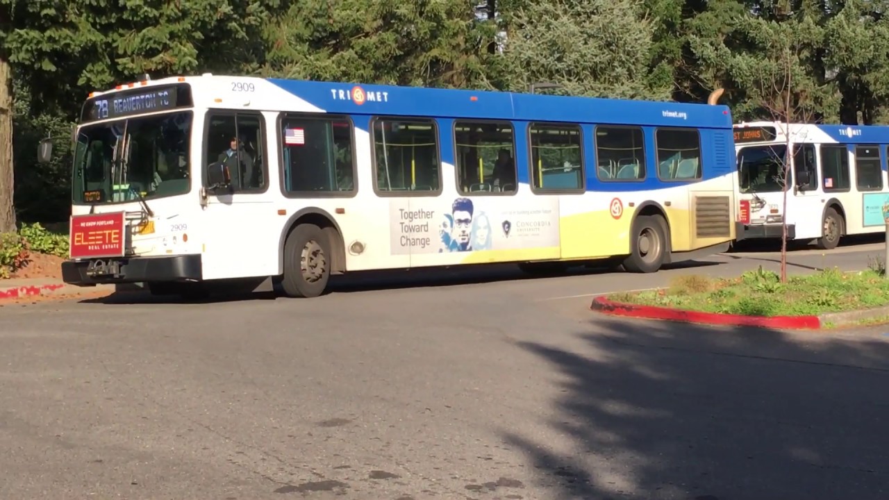 TriMet 2008 New Flyer D40LFR #2909 on line 78 - YouTube