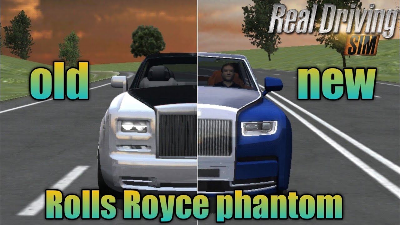 Real driving sim Rolls Royce phantom old vs new - YouTube