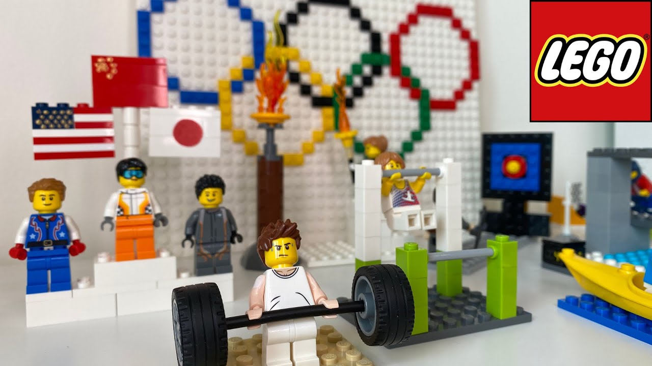 LEGO TOKYO OLYMPICS 2020 - How to make Lego Olympics flag - YouTube