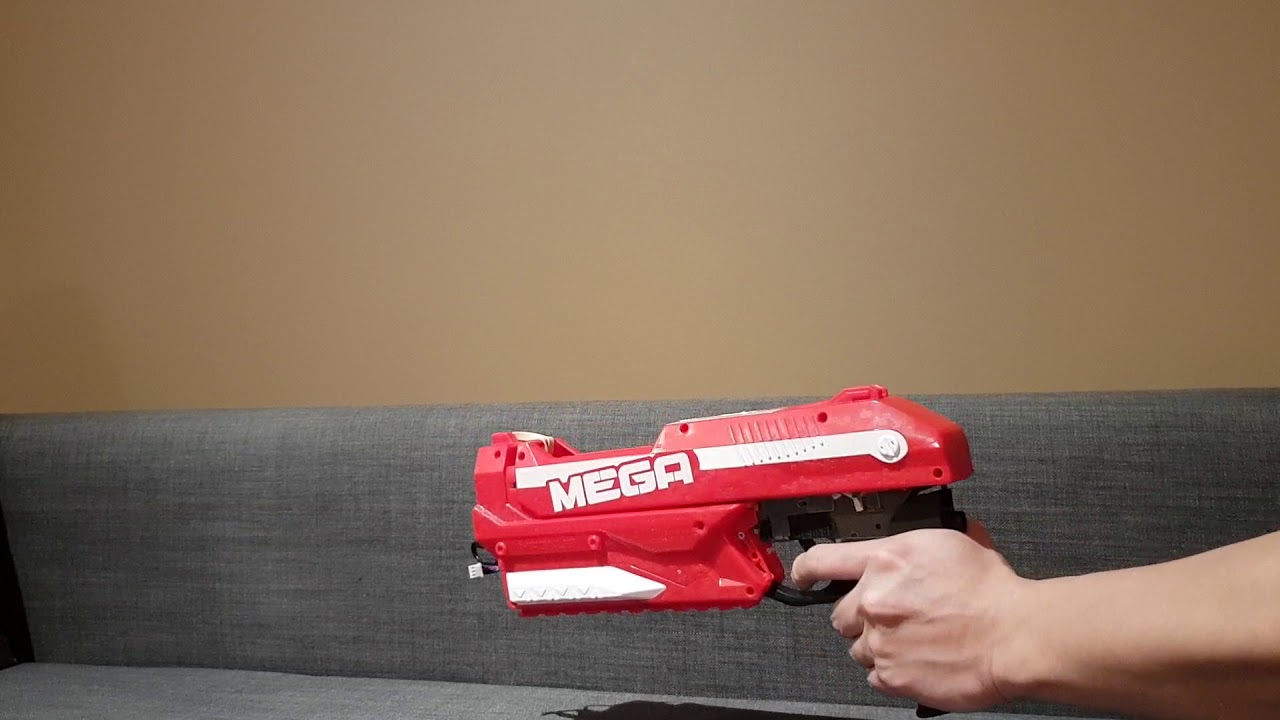 Nerf's first Electric Blowback Pistol - Mega Magnus Mods - YouTube