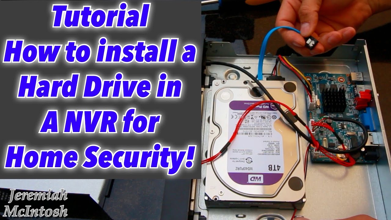 HOME SECURITY! Amcrest Nv4116-hs NVR Hard Drive installation! Easy step ...