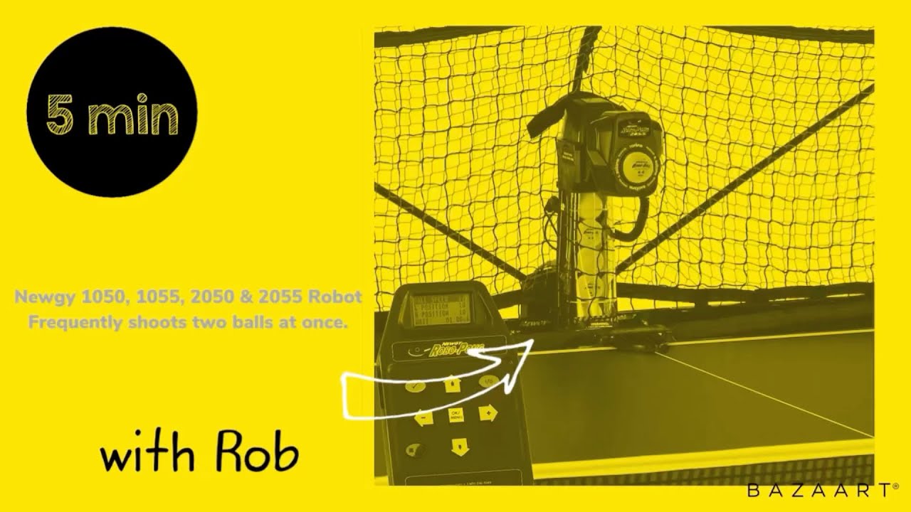 Newgy Robot shooting 2 balls at once. - YouTube